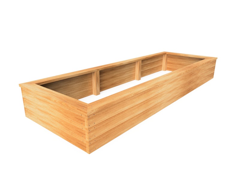 4'x12' Wood Raised Garden Bed Plans for DIY Garden Box Raised Wood ...