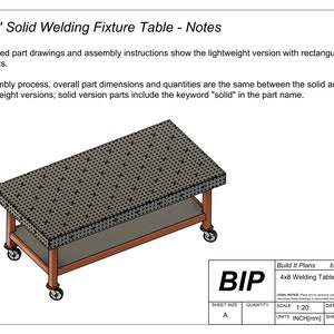 4x8 HD Solid Welding Fixture Table 0.375 Steel Plans and DXF Cut Files ...