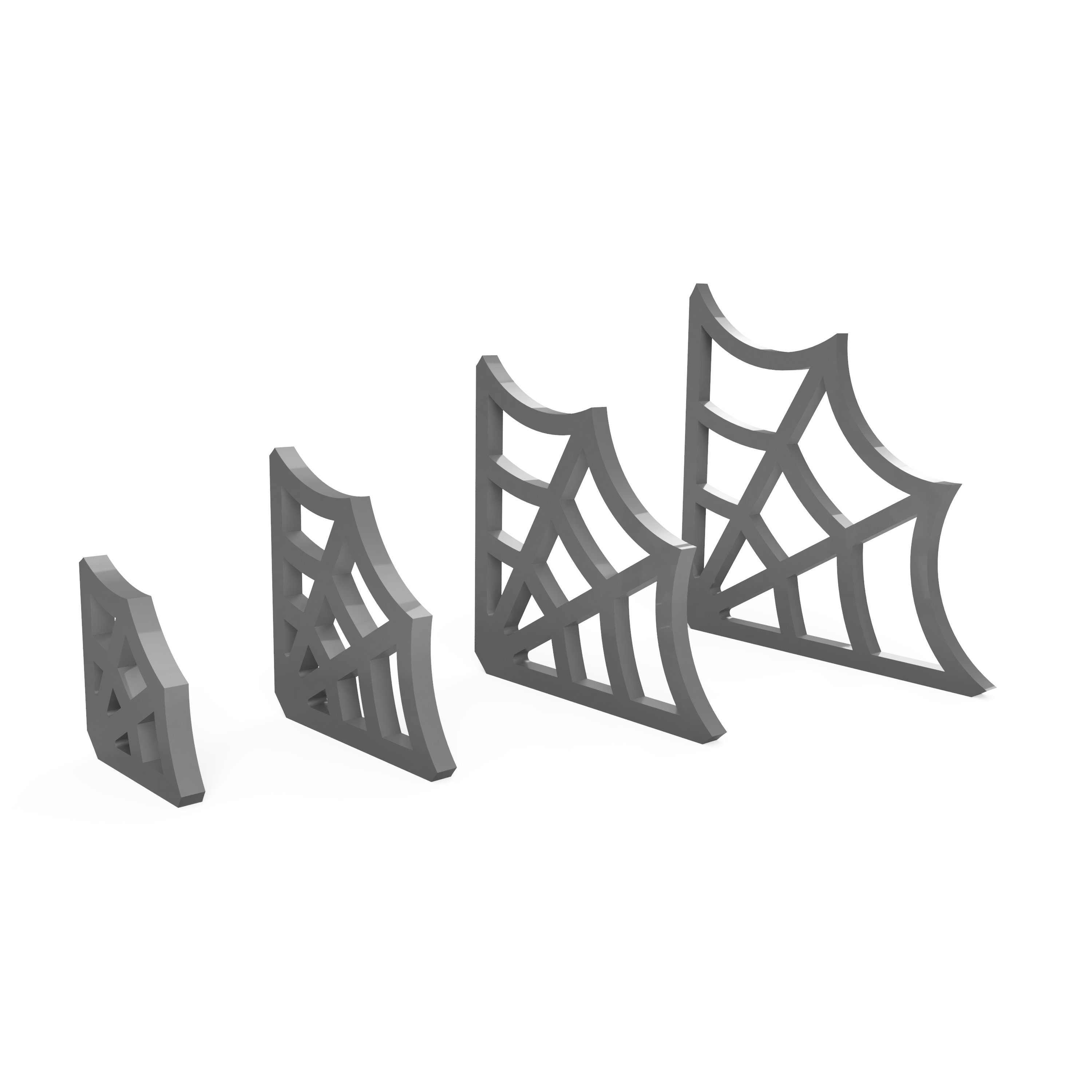 Spider Web Corner Gusset Cut Files Pack for Fabricators 4 Point Style ...