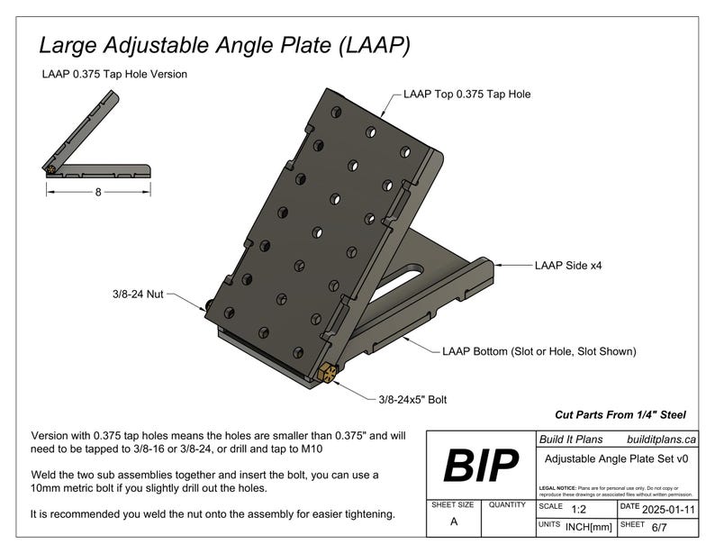 Adjustable Angle Plate DXF Bundle – Welding Fixture Tool Plans - Etsy