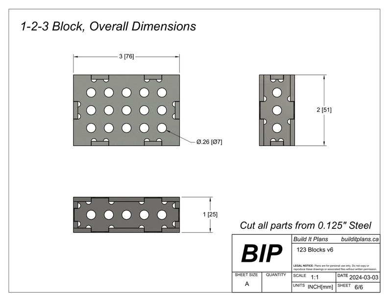 DIY 1 2 3 Block Cut Files 123 Block DXF Plasma Cut Files for Fixture Block Welding Jig Cut Files ...