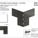 4x4 Post Corner Bracket DXF Cut File - Etsy
