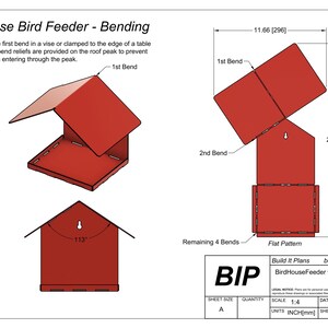 Metal House Bird Feeder DXF Cut File - DIY Bird Feeder House - Etsy