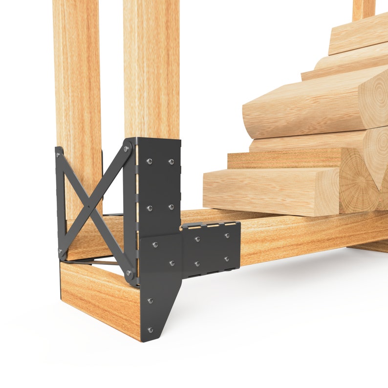 Firewood Rack Bracket Cut Files Firewood 2x4 Storage System DXF Cut ...