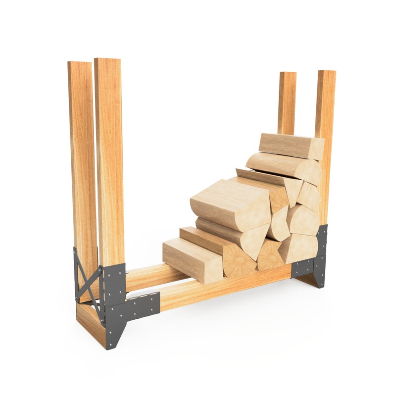 Firewood Rack Bracket Cut Files Firewood 2x4 Storage System DXF Cut ...