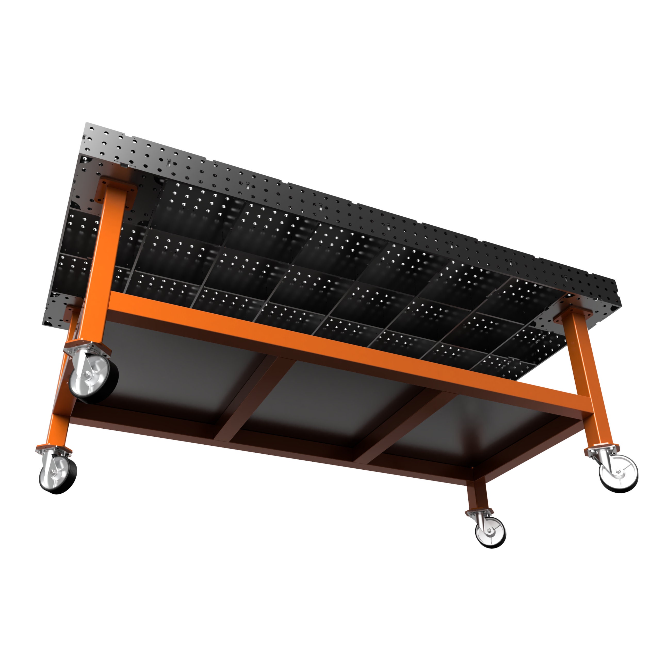 4x8 HD Solid Welding Fixture Table 0.375 Steel Plans and DXF Cut Files ...