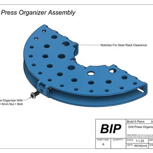 Drill Press Organizer Cut Files - Drill Press Bit Storage Organization ...