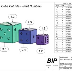 Dice Cube Welding Project DXF Cut Files: 2-4 Inch (digital Download) - Etsy
