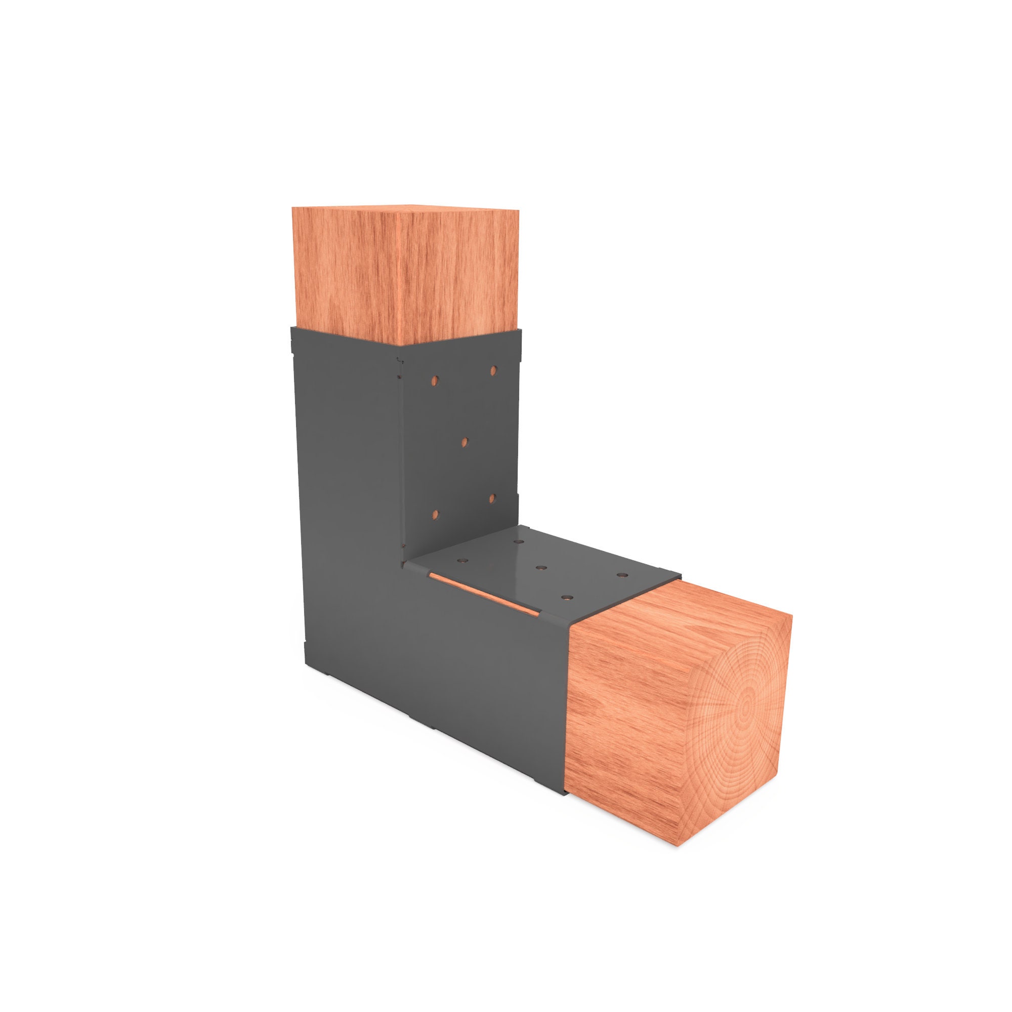 6x6 Full Dimension Post L Bracket DXF Cut Files - Etsy