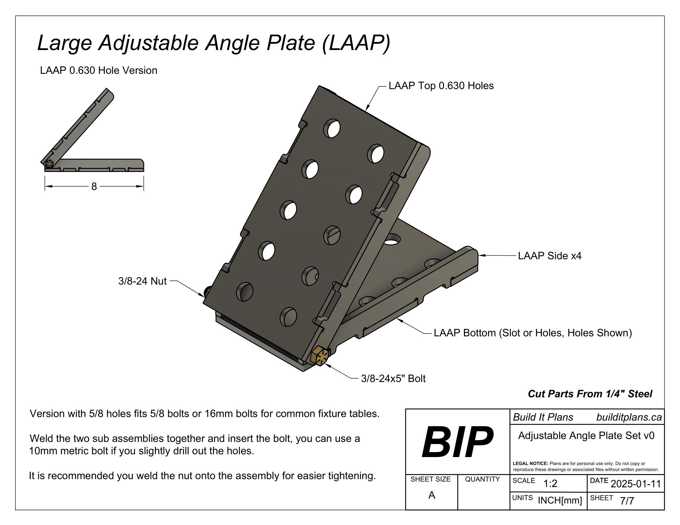 Adjustable Angle Plate DXF File Bundle – Welding Fixture Tool Plans - Etsy