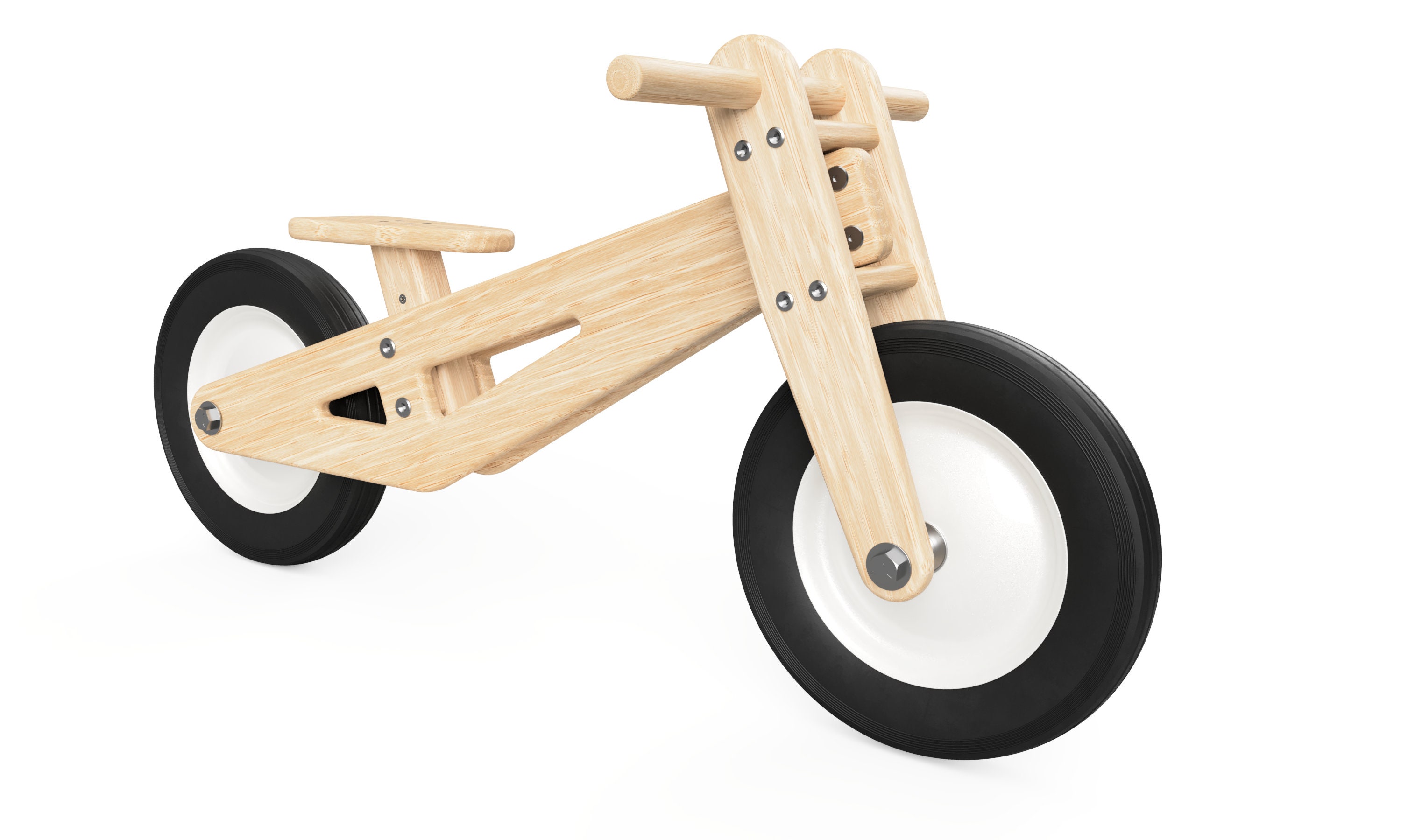 DIY Kids Wood Balance Bike Plans for Childs Bicycle Plans and Digital Files for Wooden Runner ...