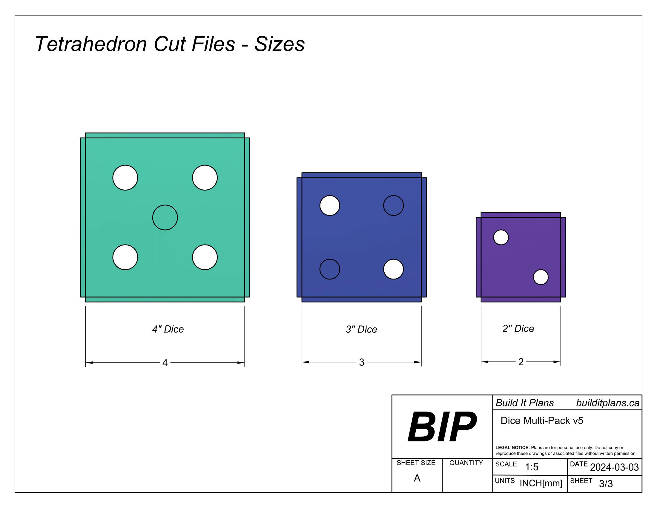 Dice Cube Welding Project DXF Cut Files: 2-4 Inch (digital Download) - Etsy