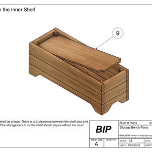 Storage Bench Build Plans - PDF Plans for Simple Entryway Storage Bench ...