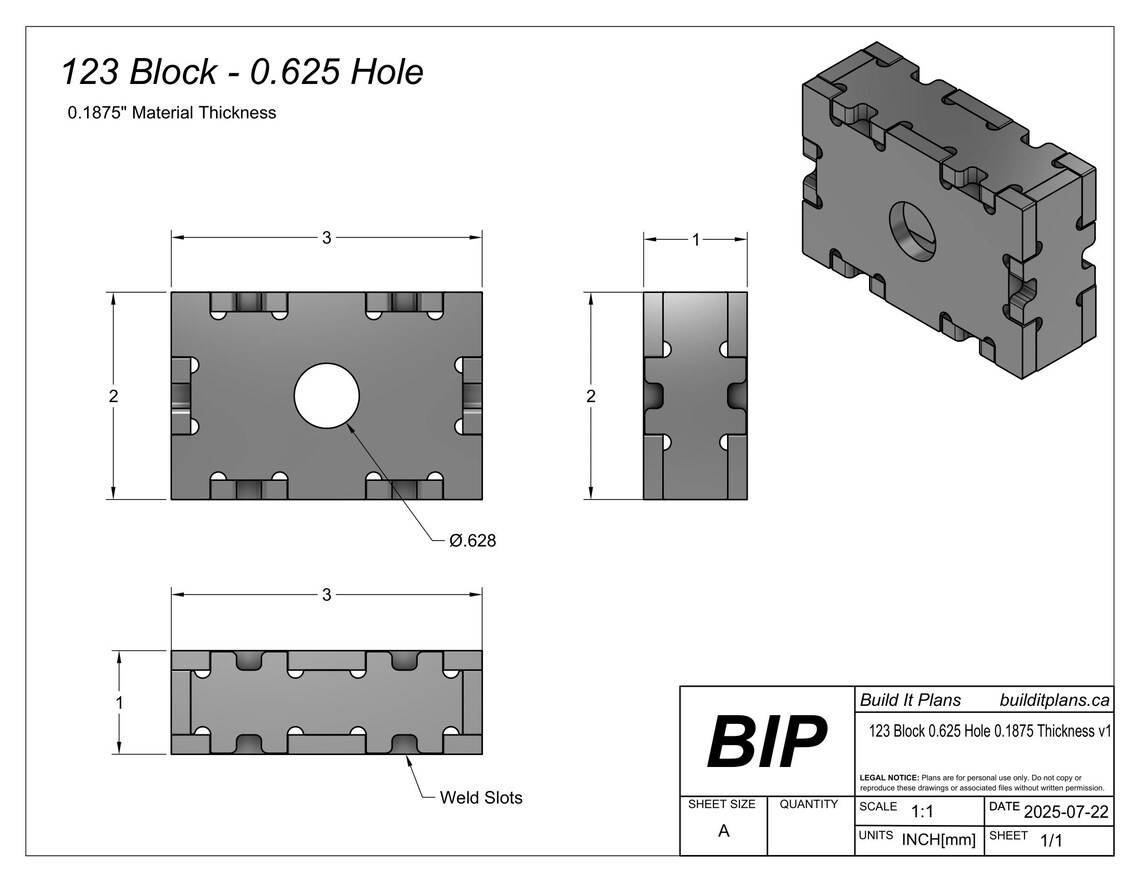 123 Block DXF Cut Files: Welding Fixture Blocks (digital Download) - Etsy