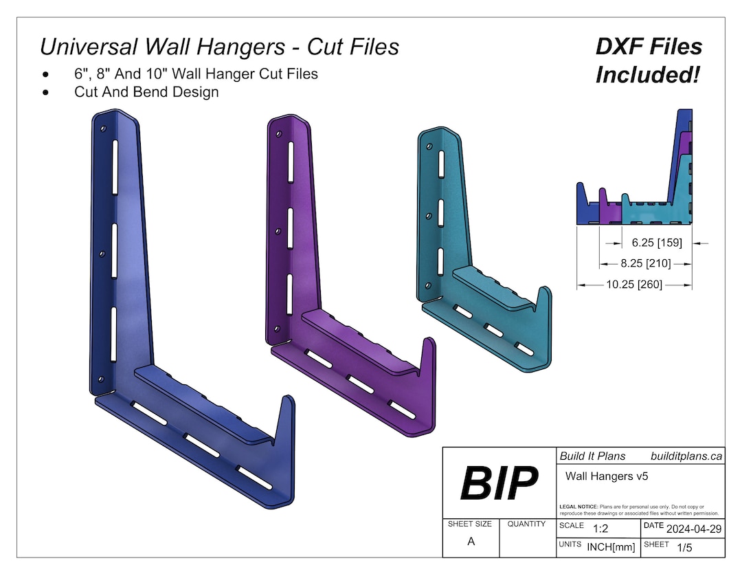 Universal Wall Hook DXF – Garage Tool Storage Hanger Cut Files - Etsy