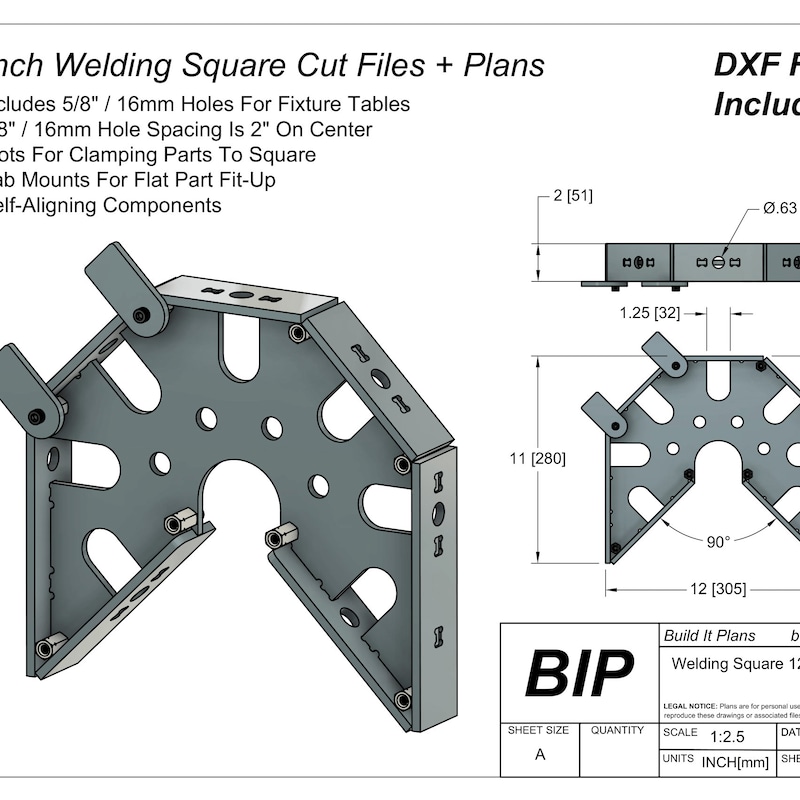Weld Tab Dxf - Etsy