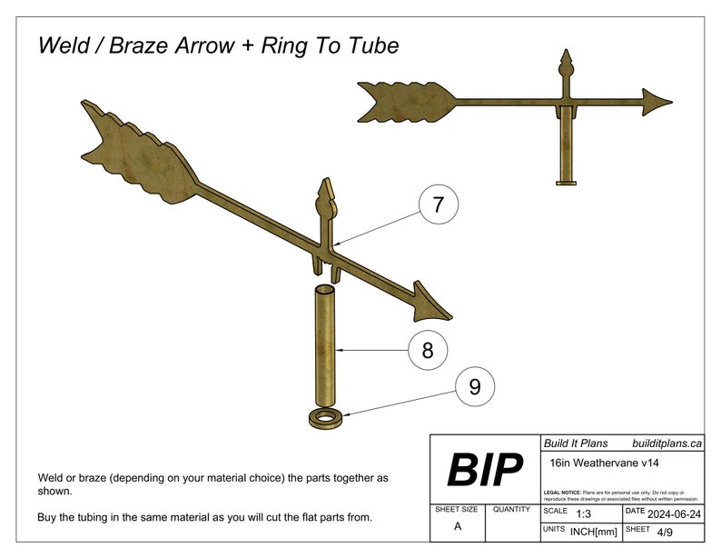16 Inch Weather Vane Cut Files and Plans - DIY Weathervane DXF Files ...