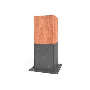 6x6 Post Base Bracket DXF Cut Files - Full Dimension 6x6 - Etsy UK