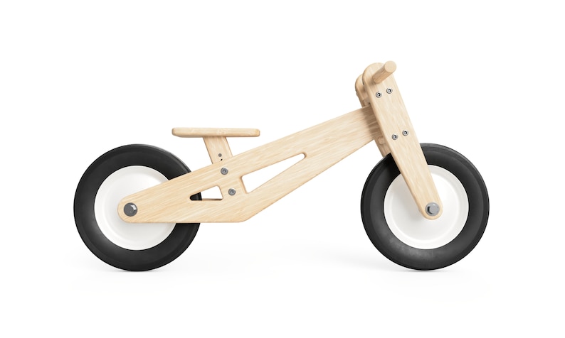 DIY Kids Wood Balance Bike Plans for Childs Bicycle Plans and Digital Files for Wooden Runner ...