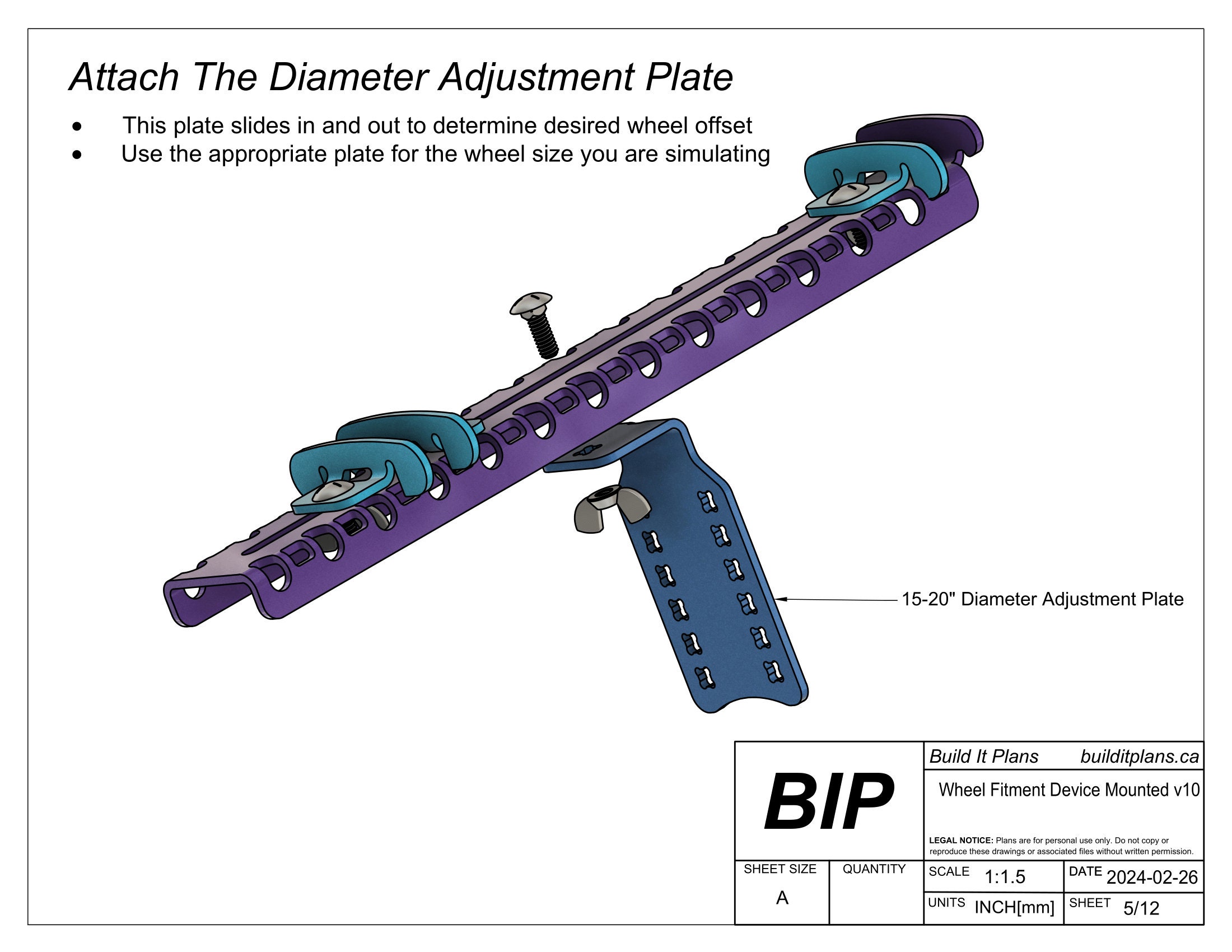Wheel Offset Tool DXF Files – Wheel Simulator Files + Plans - Etsy
