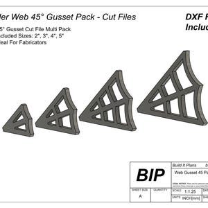 Gusset DXF Bundle: Corner, Spider Web, Flame Cut Files (digital ...