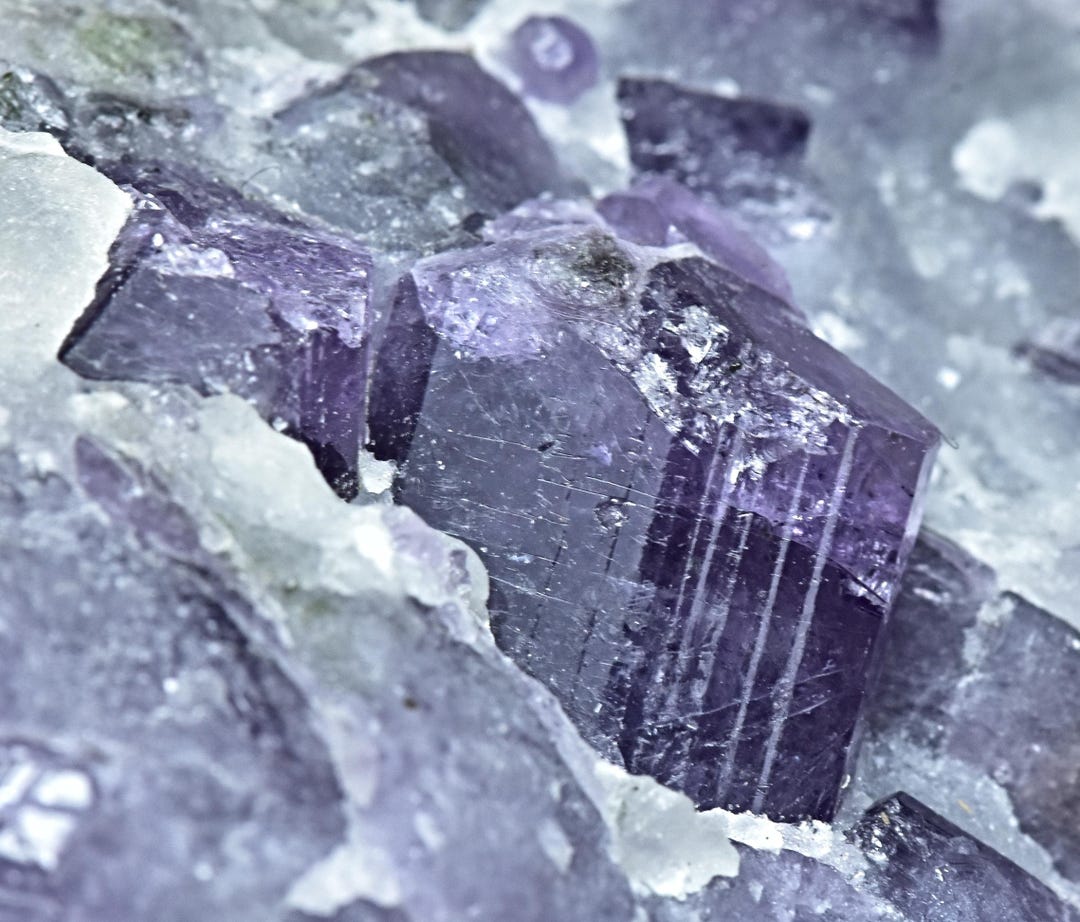 Huge Fluorescent Purple SCAPOLITE Crystal Cluster on Matrix 951 Gram - Etsy