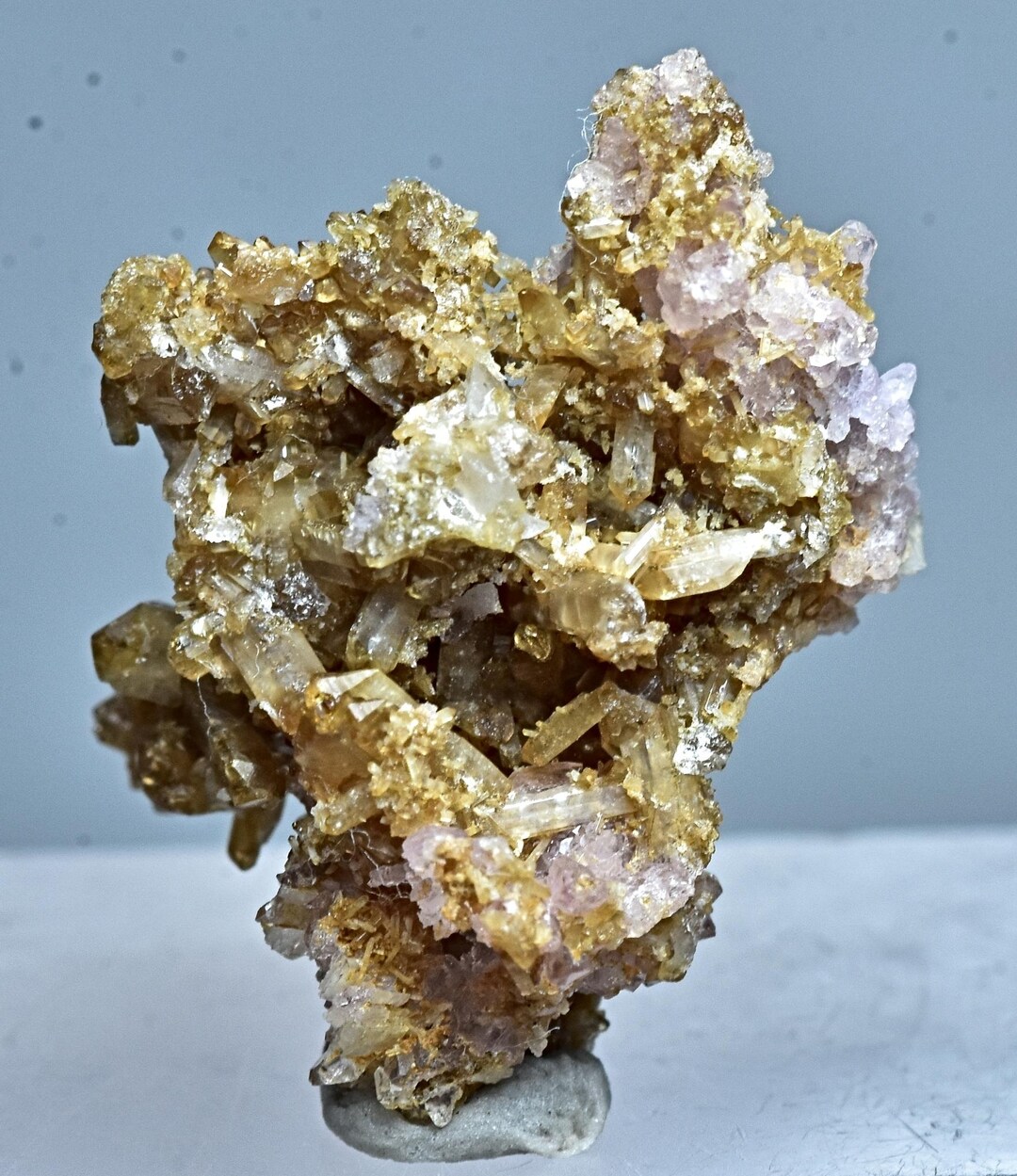 Natural Rare Childrenite Crystal Cluster Combined With Rose Quartz 7 ...