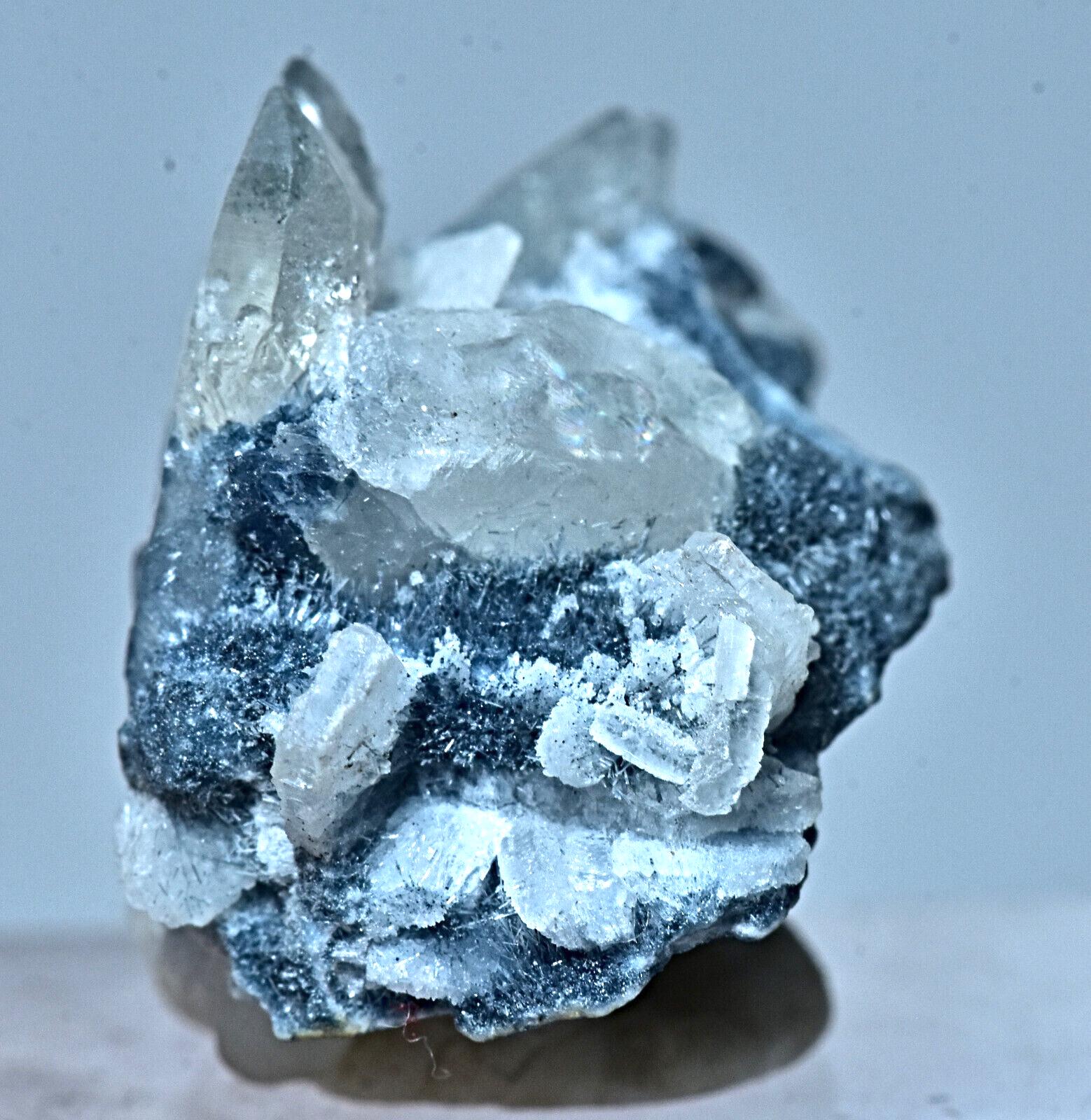Rare Vorobyevite Beryl Crystal Cluster Combined With Quartz Crystals 21 ...