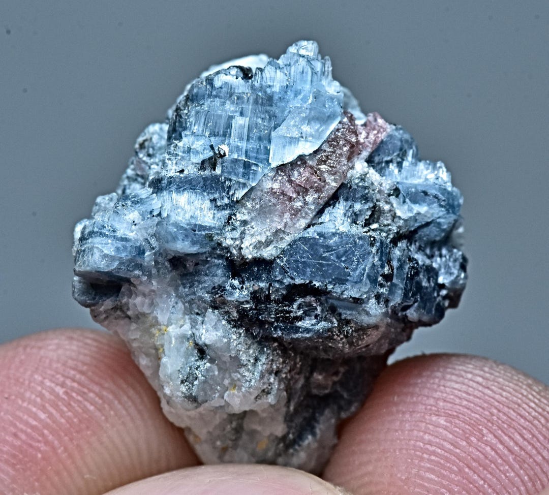 Unusual Vorobyevite Beryl Rosterite Crystal With Tourmaline & Feldspar ...