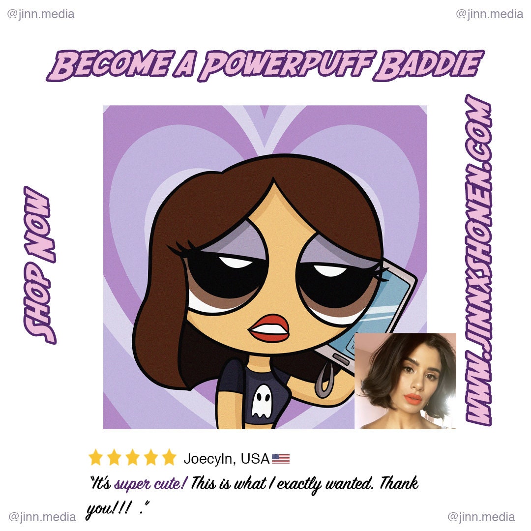 Custom Powerpuff Girls Character Portrait Gift Personalised - Etsy