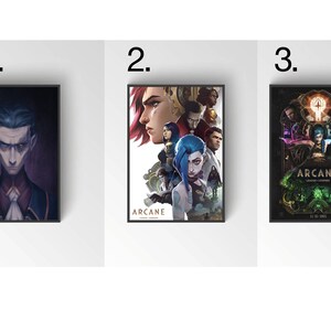 Arcane League of Legends Lol Anime Poster Art, Cover Design Poster ...