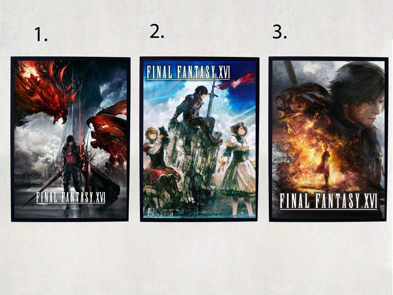 FF16 FFXVI Poster PS5 Video Game Poster Wall Art Gift Final - Etsy