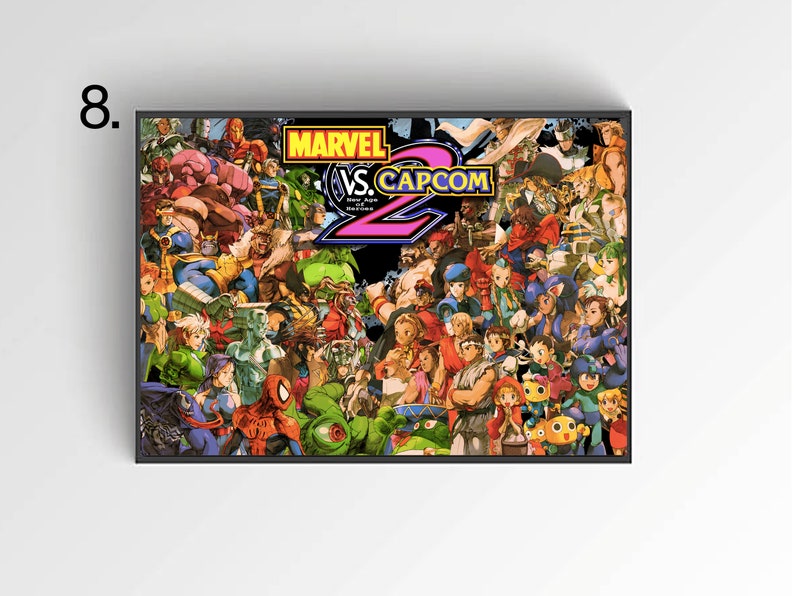 Marvel Vs Capcom Poster Retro Vintage Poster Art Cover Design - Etsy