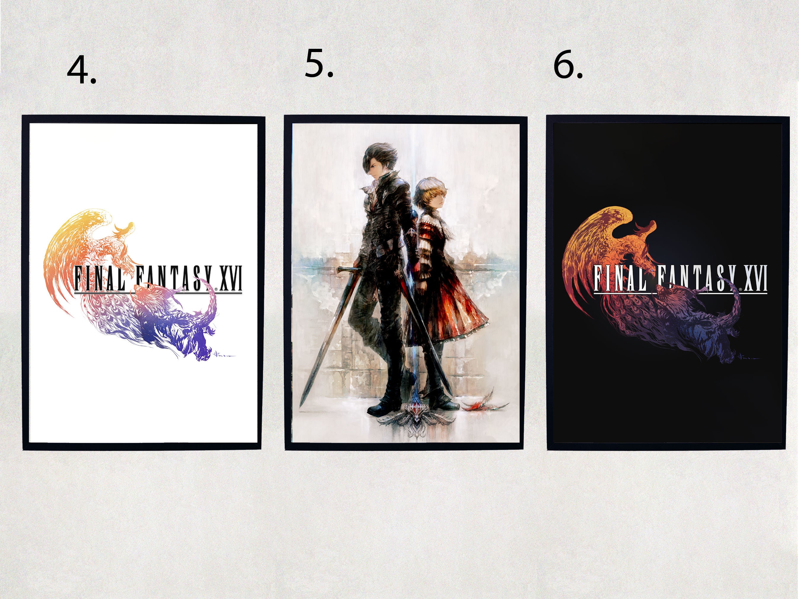 FF16 FFXVI Poster PS5 Video Game Poster Wall Art Gift Final - Etsy