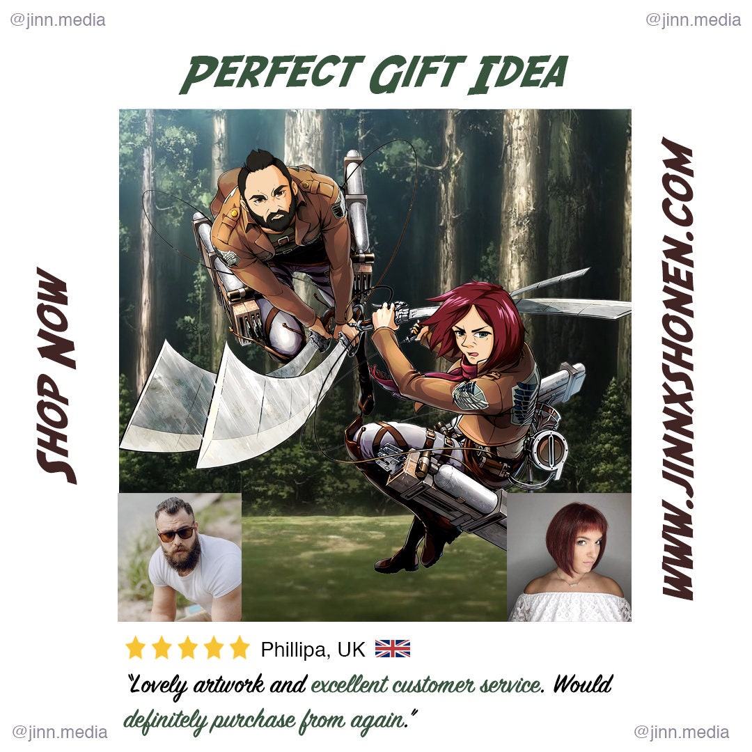 Custom Beast Killers Anime Illustrations Portrait Gift Personalised ...