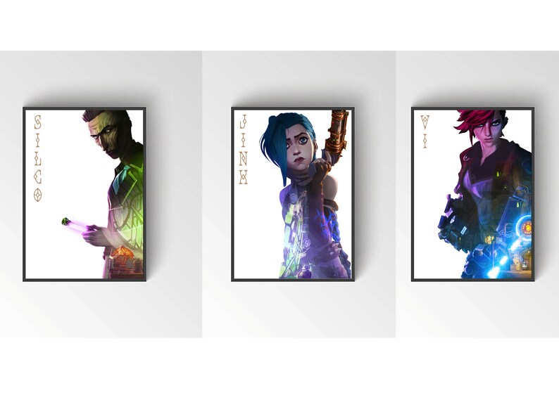 Arcane League of Legends Lol Anime Poster Art, Cover Design Poster ...