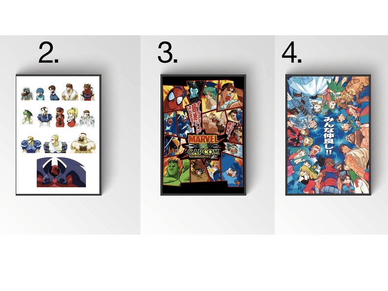 Marvel Vs Capcom Poster Retro Vintage Poster Art Cover Design - Etsy