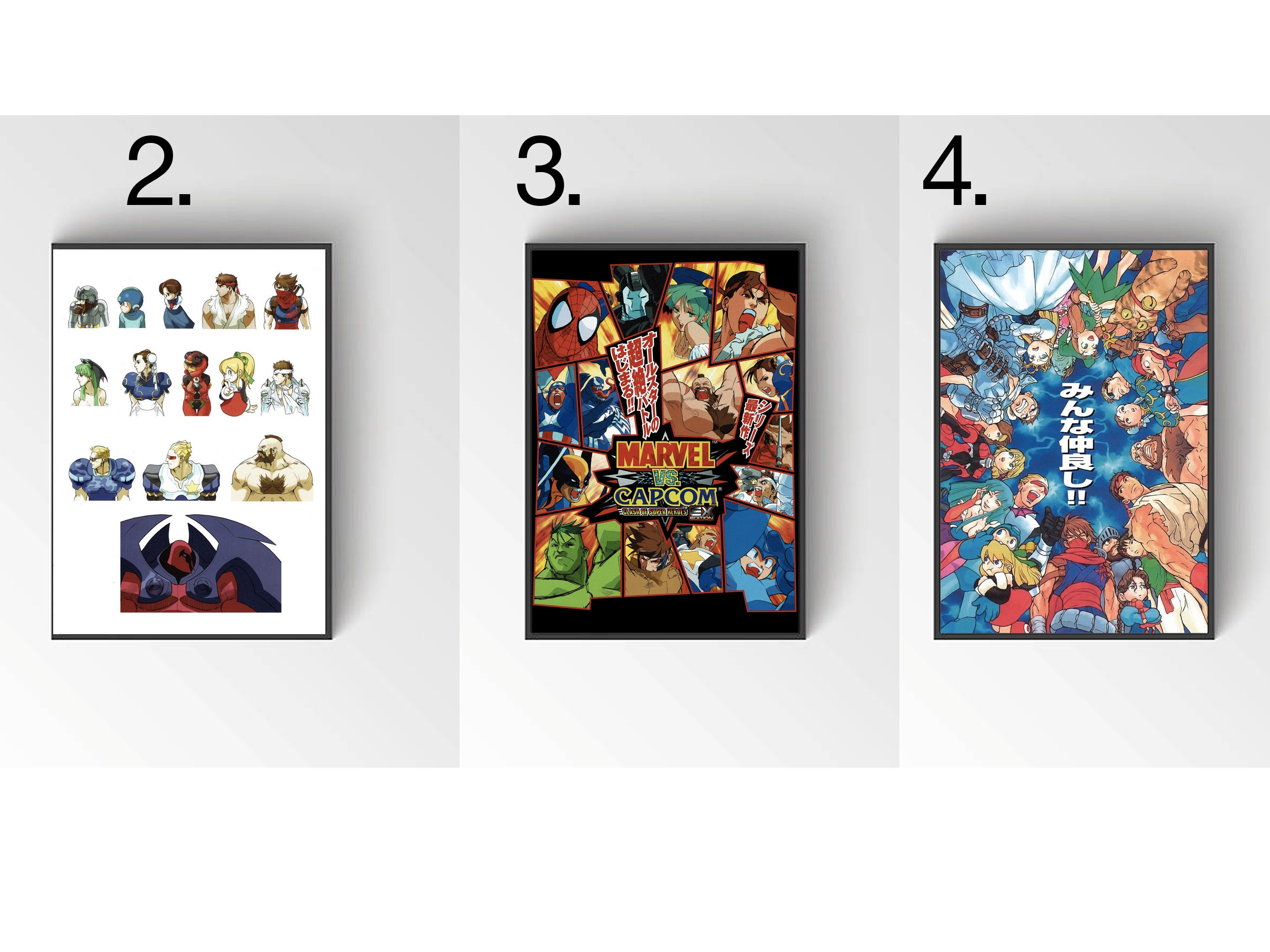 Marvel Vs Capcom Poster Retro Vintage Poster Art Cover Design - Etsy