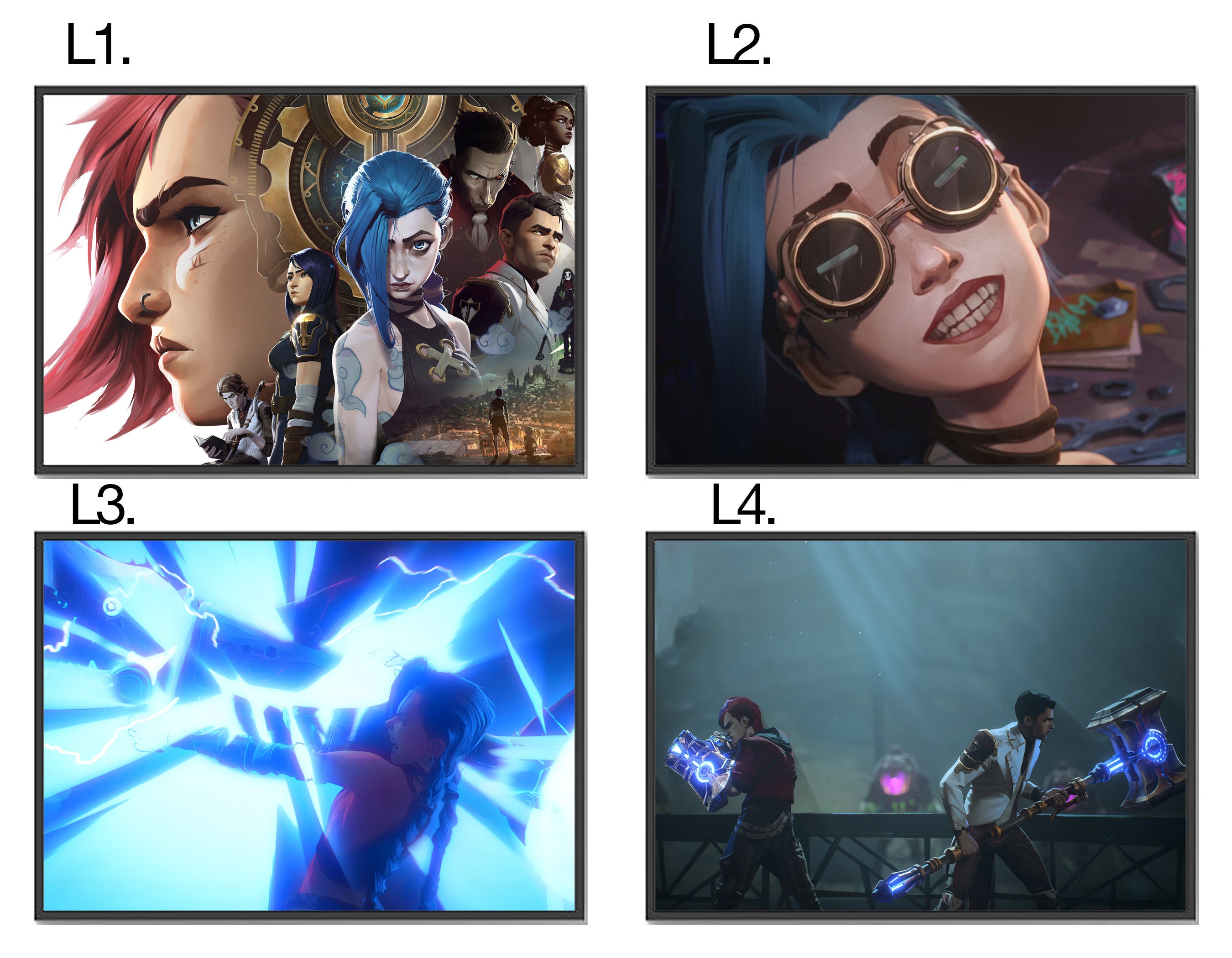 Arcane League of Legends Lol Anime Poster Art Cover Design - Etsy