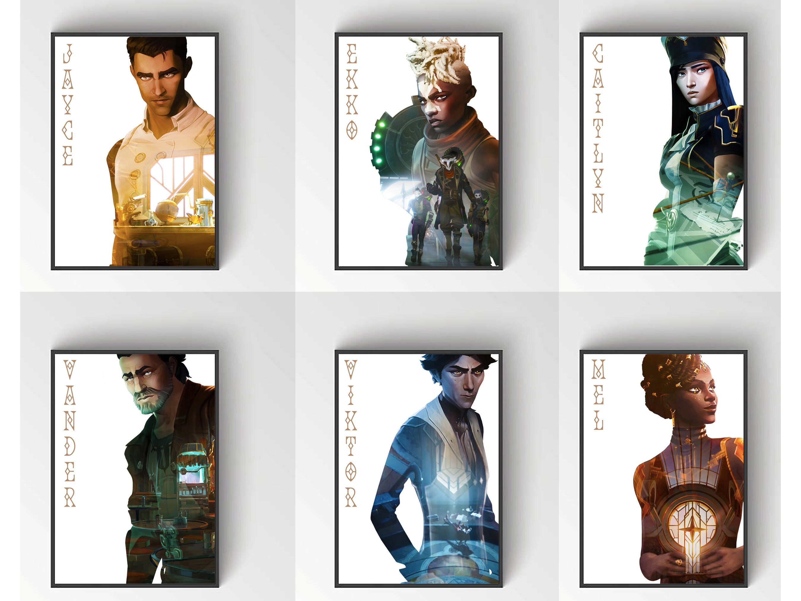 Arcane League of Legends Lol Anime Poster Art, Cover Design Poster ...