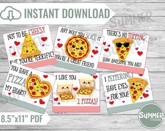 Printable Valentines Day Cards Snack Food Valentines Gift Tags for ...