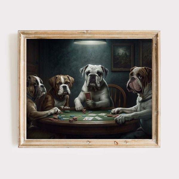 Dogs Playing Poker - Etsy