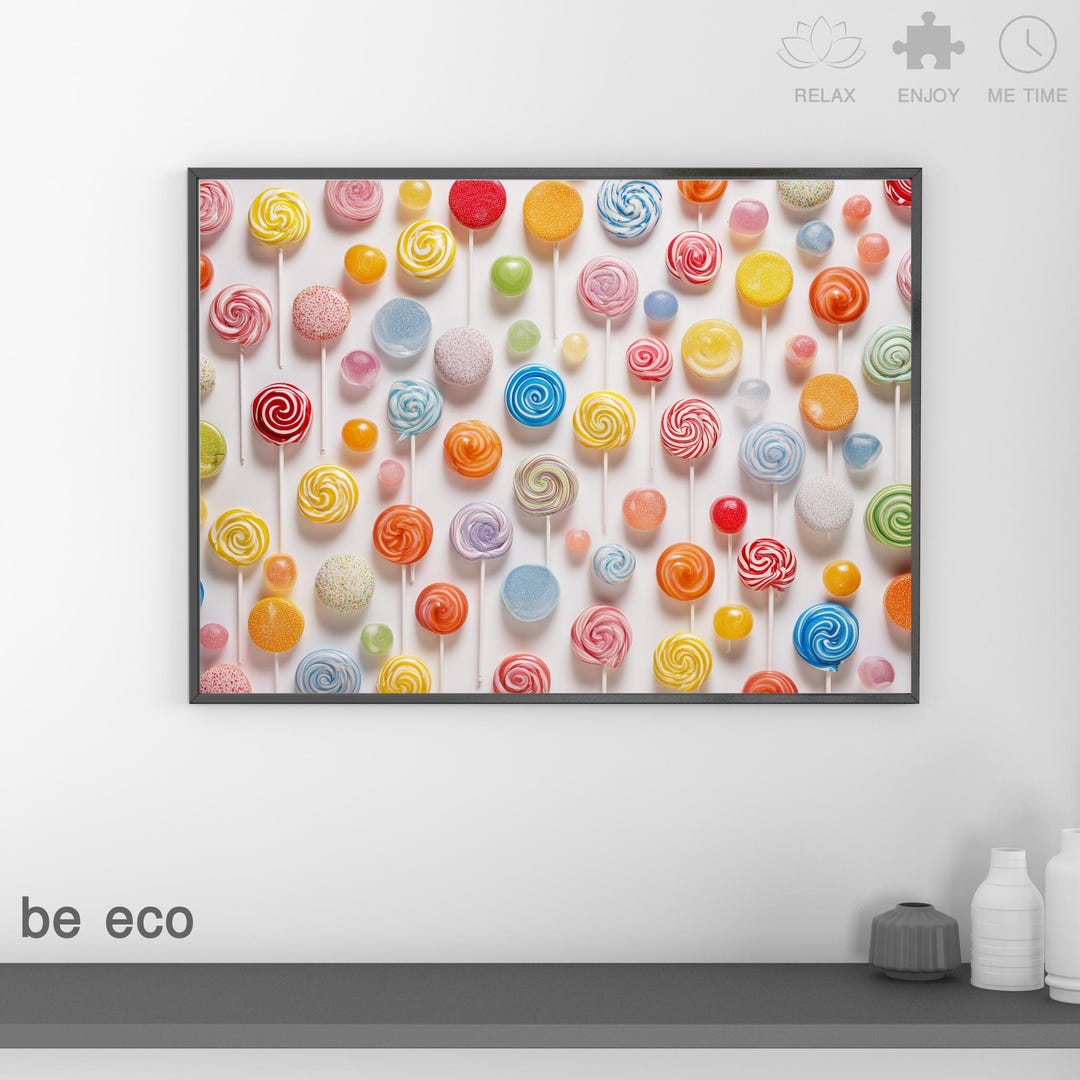 1000 Piece Candy Jigsaw Puzzle, Christmas Gift for Puzzle Lover - Etsy