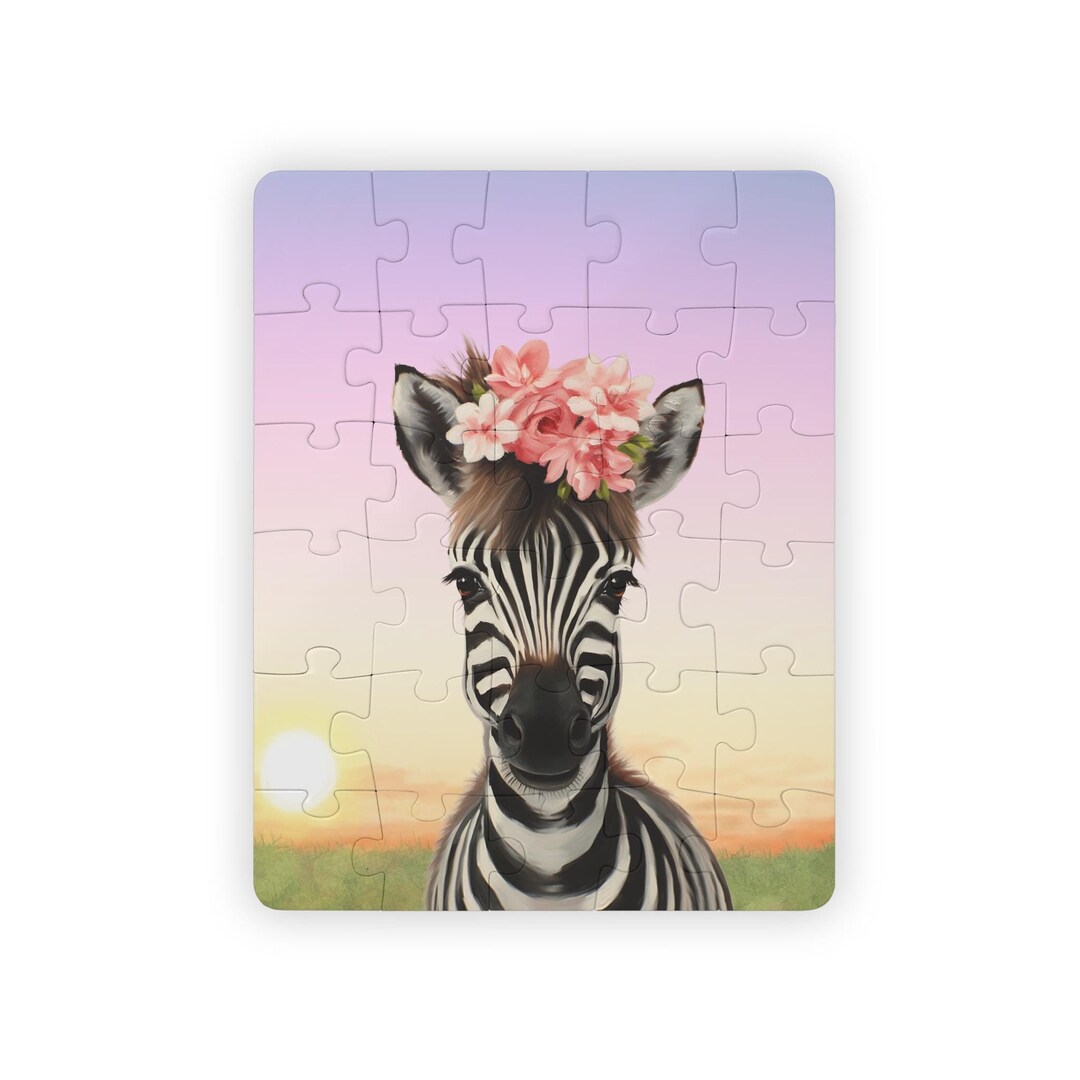 Zebra Puzzle, Animal Puzzle, Childrens Jigsaw Puzzle, Puzzles for ...