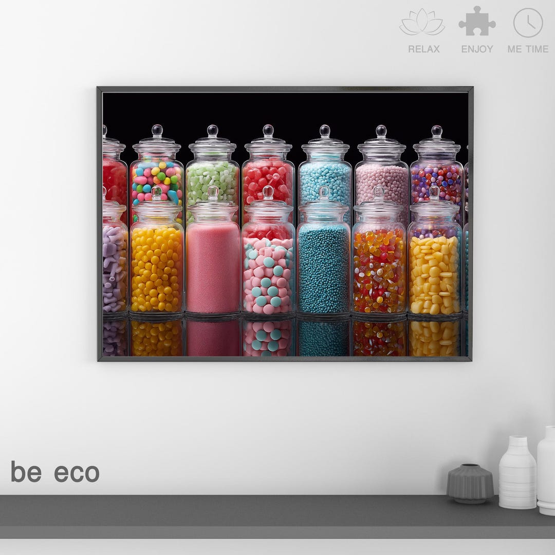 1000 Piece Candy Jigsaw Puzzle, Puzzle Lover Christmas Gift - Etsy