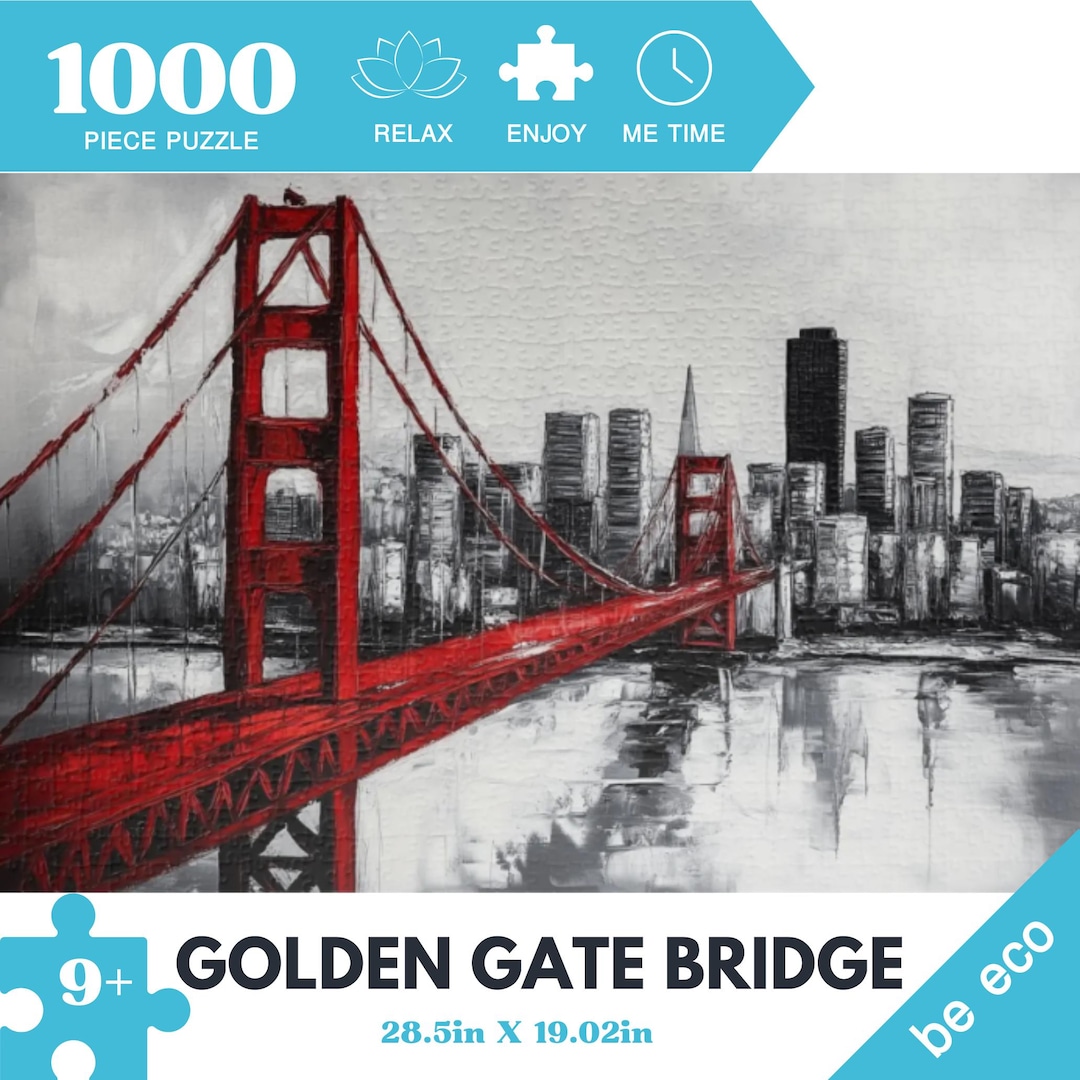 San Francisco Puzzle, 1000 Piece Puzzle for Adults, City Puzzle, Gift for Puzzle Lovers ...