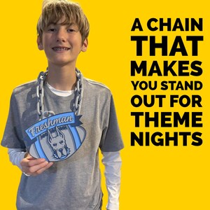 Custom Sports Spirit Chain Necklace: Personalized Team Hype Accessory ...