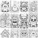 Massive 350 Cute Monsters Digital Coloring Pages Collection Fun for All ...