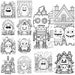 Massive 350 Cute Monsters Digital Coloring Pages Collection Fun for All ...