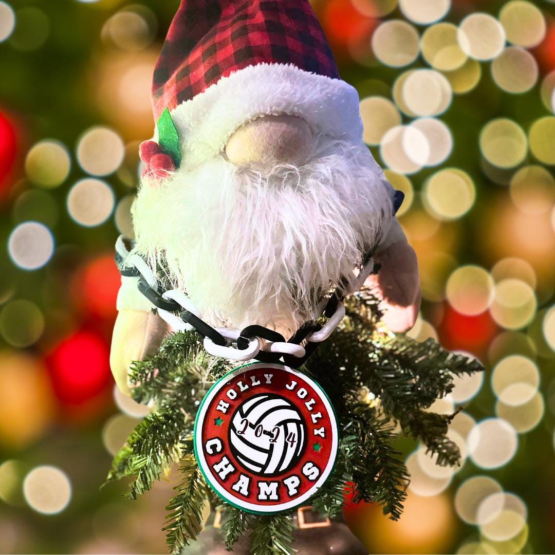 3D Printed Custom Oversized Sports Spirit Chains for Football, Baseball ...